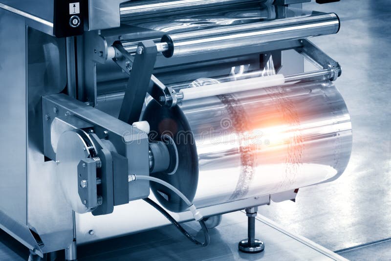 The Operation of Automatic Plastic Bag Production Machine with Lighting ...