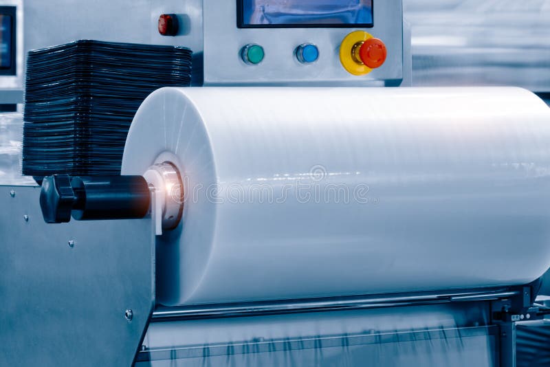 The Operation of Automatic Plastic Bag Production Machine with Lighting ...