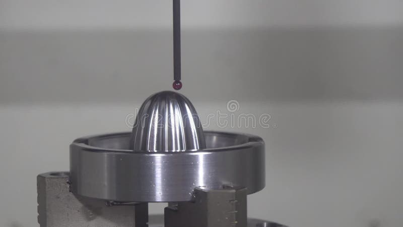 The Operation of CMM Machine Measuring the Sample Parts. Stock Video ...