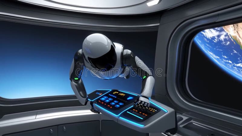 The Operation Console of the Robot in the Space Capsule of the Future ...