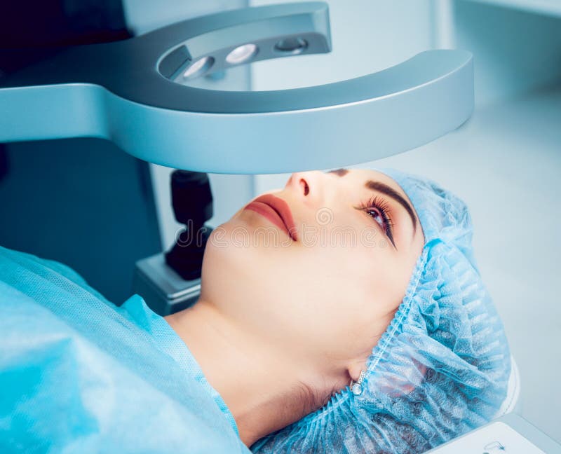 The Operation on the Eye. Cataract Surgery. Stock Photo - Image of ...