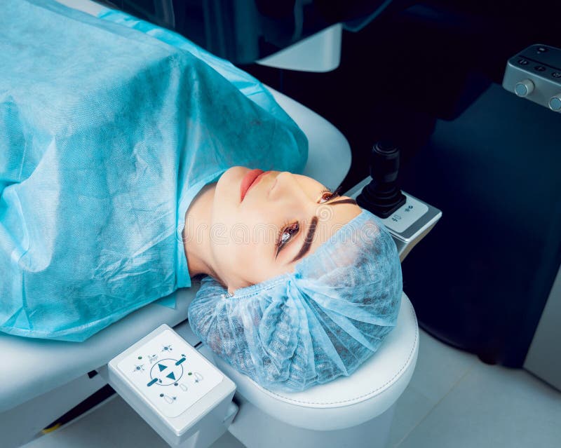 The Operation on the Eye. Cataract Surgery. Stock Image - Image of ...