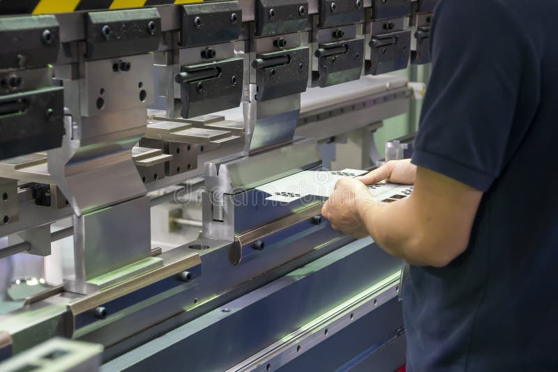 Operation of Press Brake Hydraulic Bending Machine with Forming Die by ...