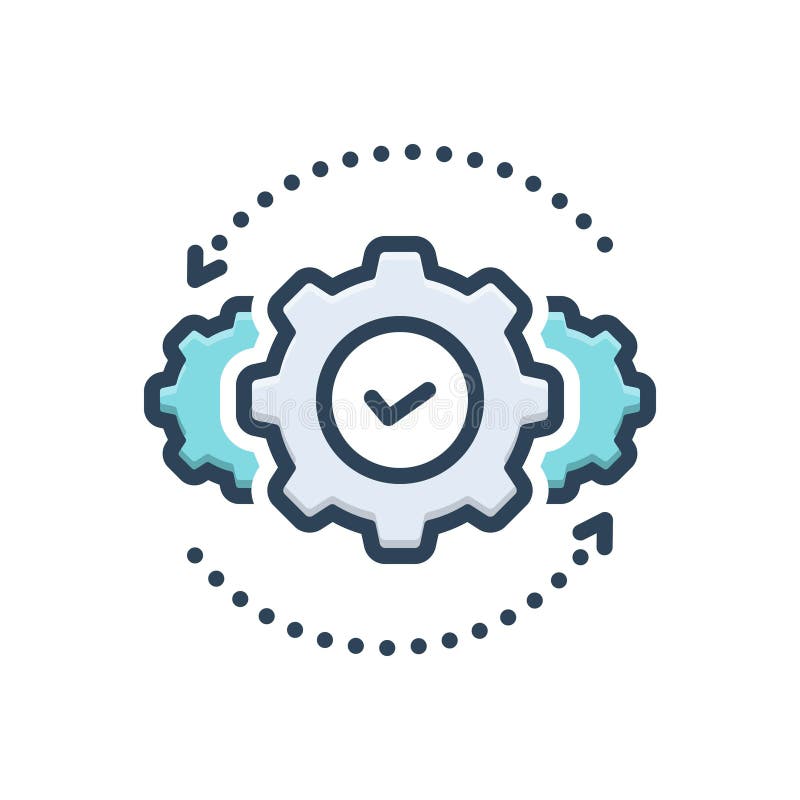 Color Illustration Icon for Operation, Gear and Setting Stock Vector ...