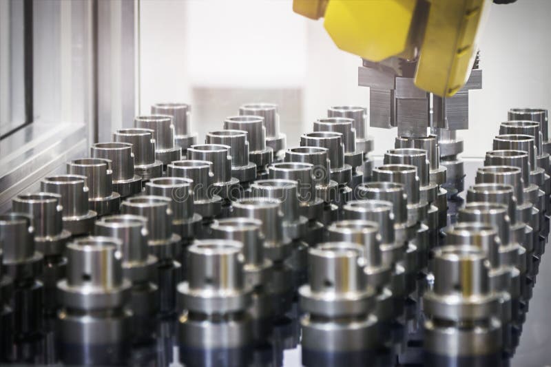 Operation of the Machine for Processing Metal Stock Photo - Image of ...