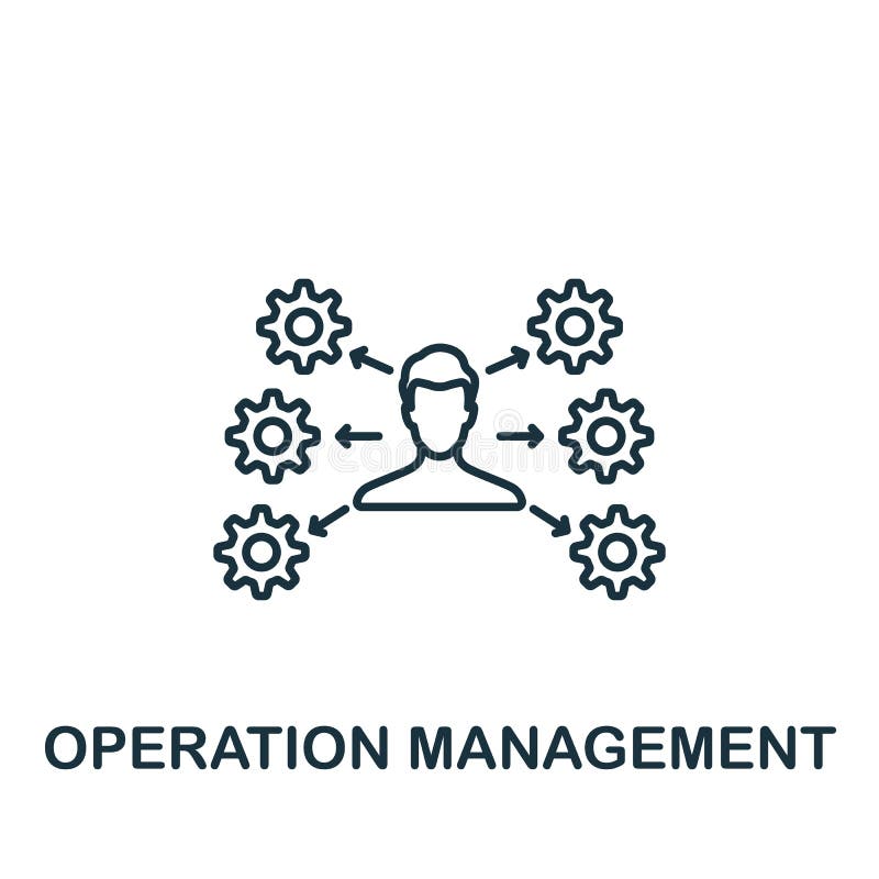 Operation Management Icon. Monochrome Simple Icon for Templates, Web ...