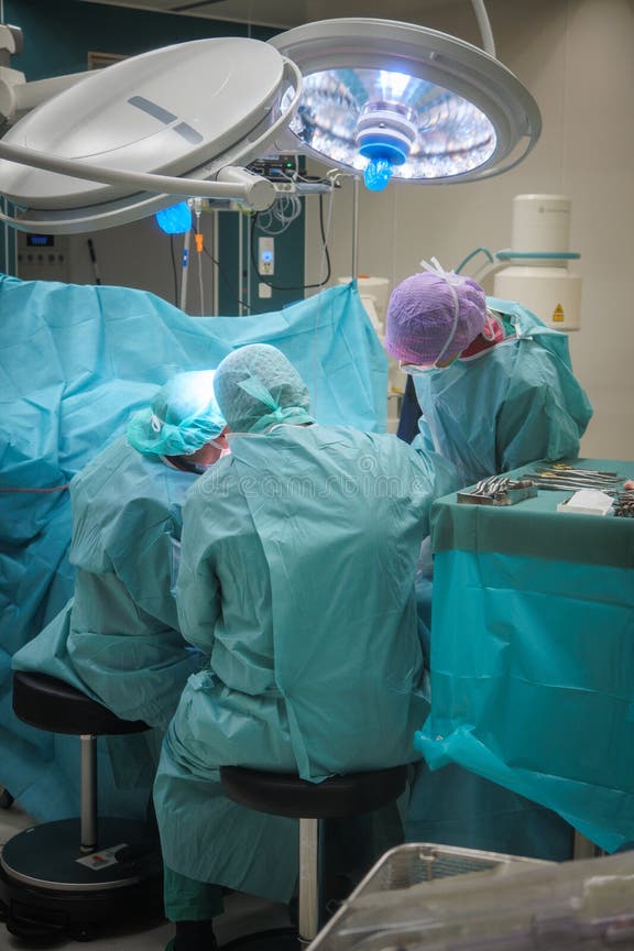 An Operation is Performed in an Operating Room Stock Image - Image of ...