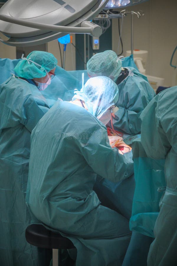 An Operation is Performed in an Operating Room Stock Image - Image of ...