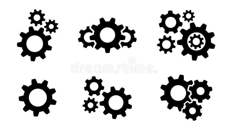 Operation or Process Icon Set. Gears Symbol. Cog Wheel Stock Vector ... Operation or Process Icon Set. Gears Symbol. Cog Wheel Stock Vector ...