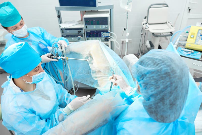 Operation in Progress at the Hospital Stock Photo - Image of light ...