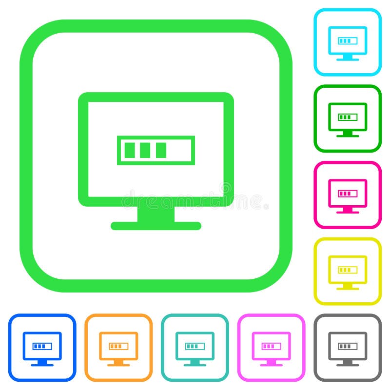 Operation in Progress Vivid Colored Flat Icons Stock Vector ...