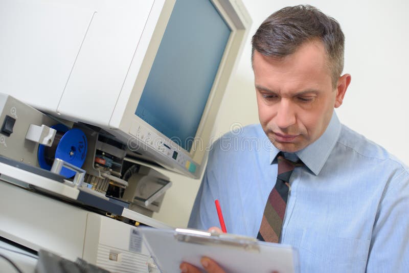 Operation Research Analyst at Work Stock Image - Image of financial ...