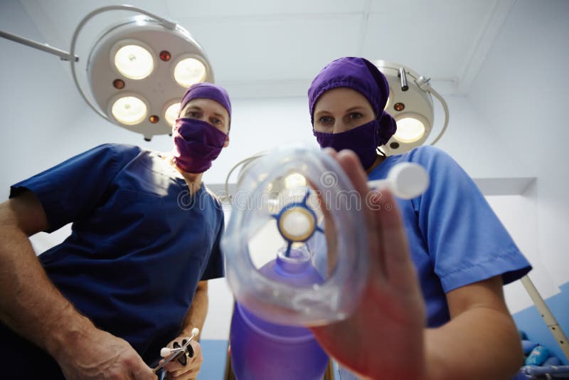 Operation Room with Medical Staff during Surgery Stock Image - Image of ...