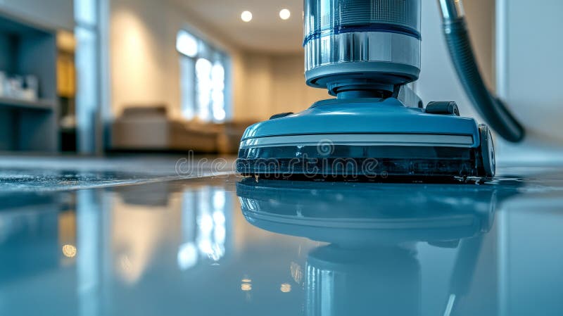 In Operation, a Steam Cleaning Machine is Pictured with a White ...