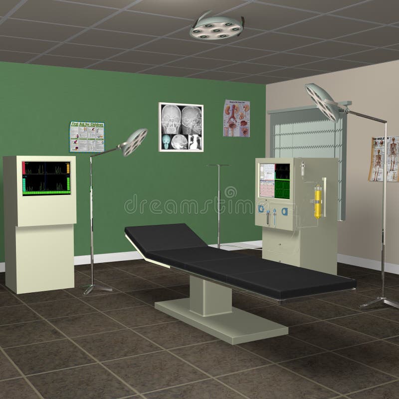 Operating Suite Preparation with Motion Blur Stock Photo - Image of ...