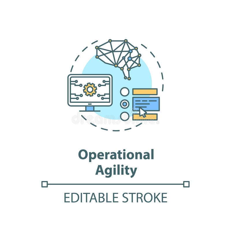 Operational Agility Concept Icon Stock Vector - Illustration of ...