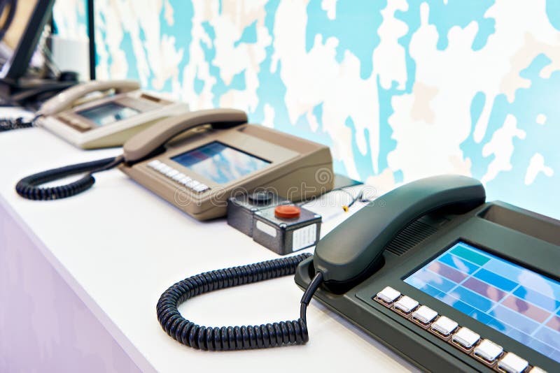 Operational Dispatching Voice Communication Terminal Stock Image ...