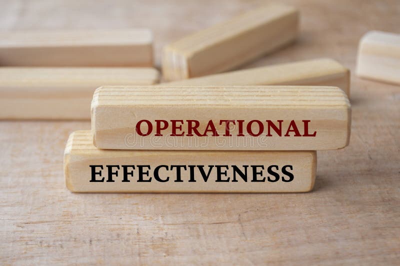 Operational Effectiveness Text on Wooden Blocks. Operational Excellence ...