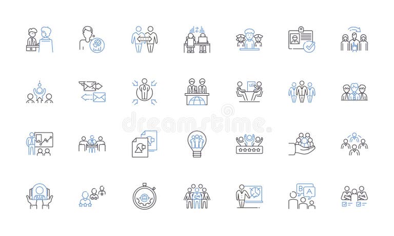 Operational Efficiency Line Icons Collection. Streamline, Optimization, Productivity, Automation ...