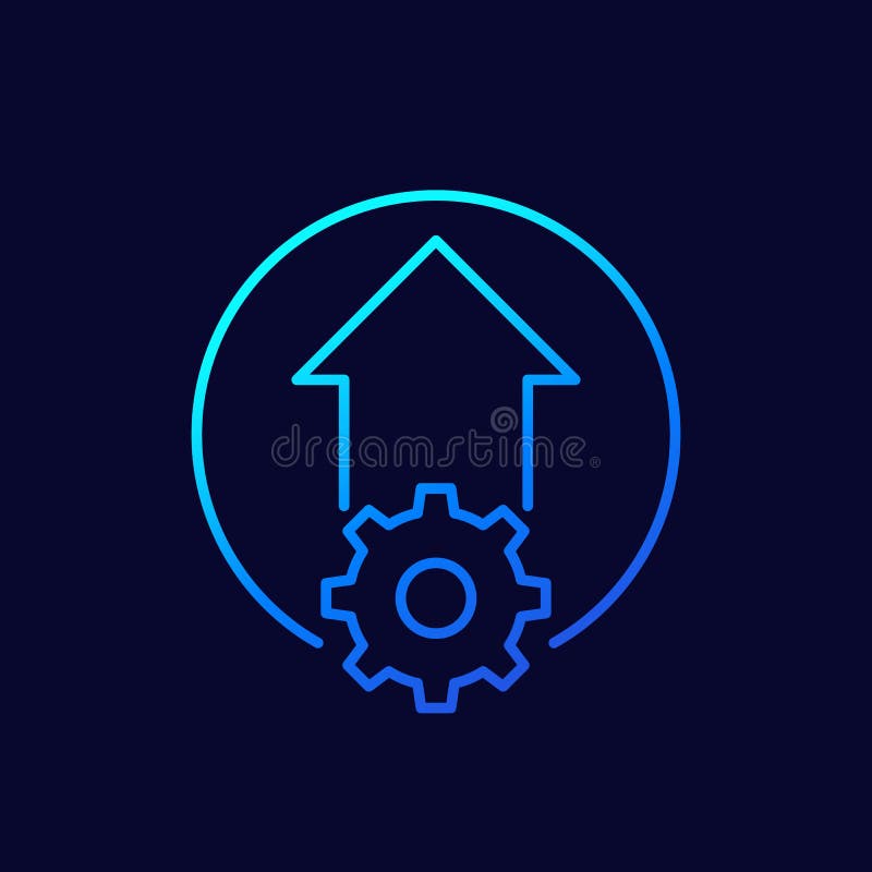 Operational Excellence, Production Growth Icon Stock Vector ...