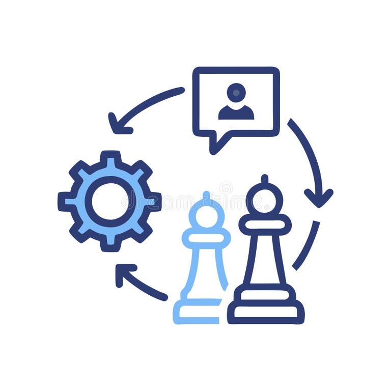 Operational Excellence Strategy Visual Icon Stock Vector - Illustration ...