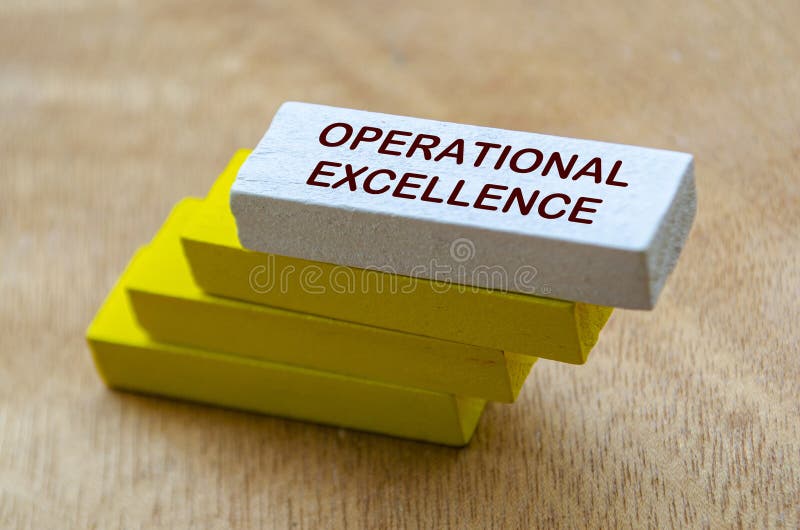 Operational Excellence Text on White Wooden Block. Operational ...