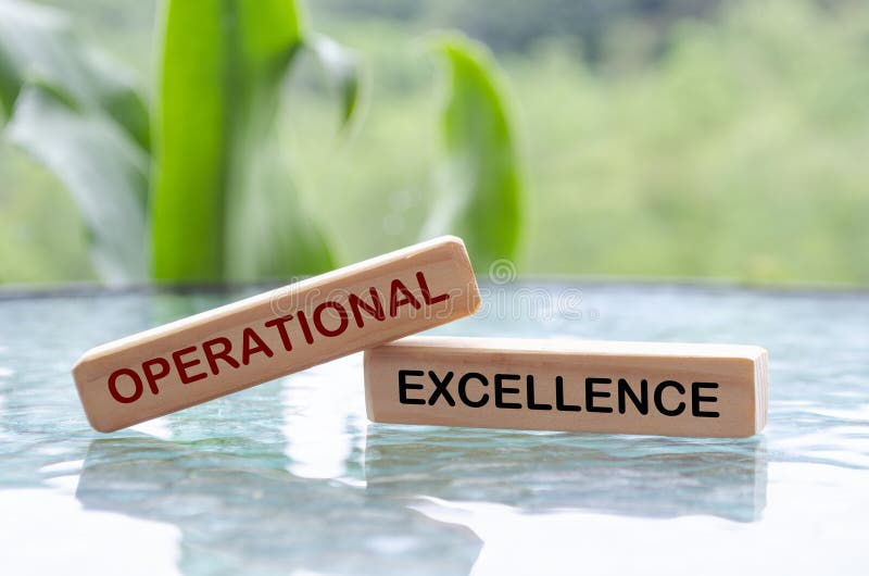 Operational Excellence Text on Wooden Blocks. Culture of Continuous ...