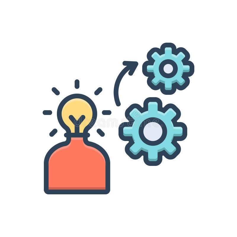 Color Illustration Icon for Operational, Operable and Control Stock ...