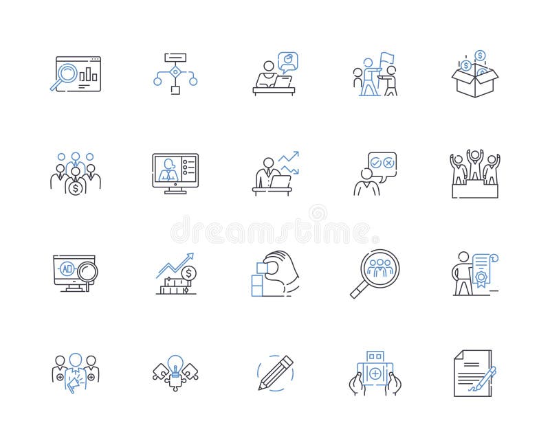 Operational Management Line Icons Collection. Efficiency, Optimization ... Operational Management Line Icons Collection. Efficiency, Optimization ...