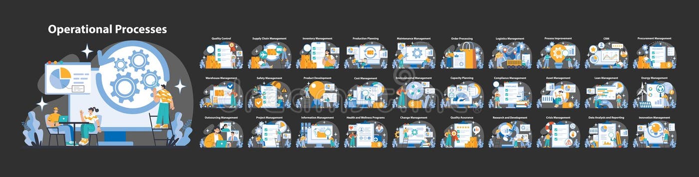 Operational Processes Stock Illustrations – 442 Operational Processes ...