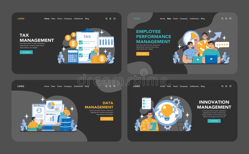 Operational Processes and Technologies Concept. Flat Vector ...