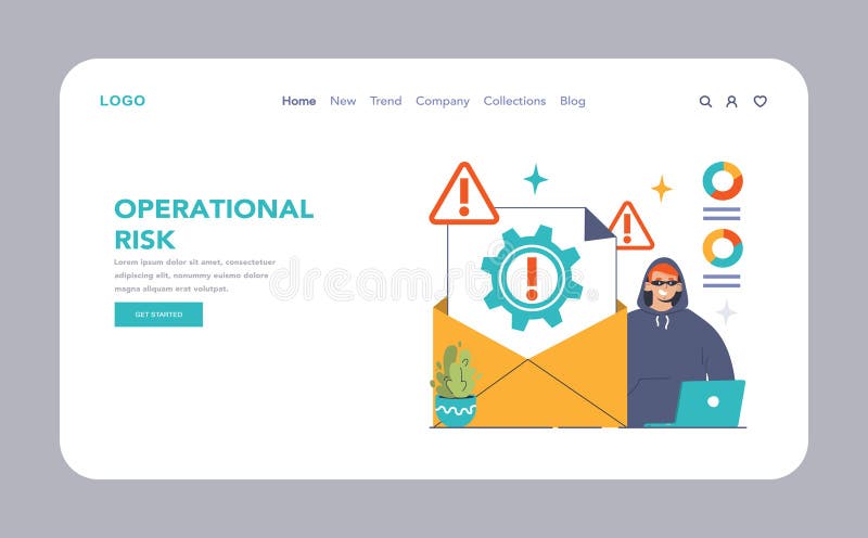 Operational Risk Concept. Flat Vector Stock Vector - Illustration of ...
