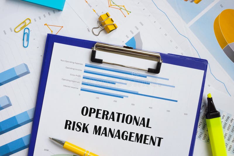 Operational Risk Management Phrase on the Piece of Paper Stock Image ...