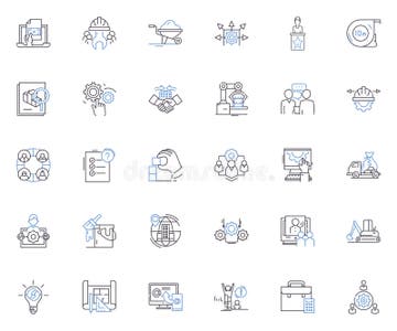Operational System Line Icons Collection. Windows, MacOS, Linux ...