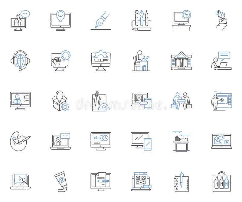 Operations Cycle Line Icons Collection. Plan, Execute, Monitor, Control ...