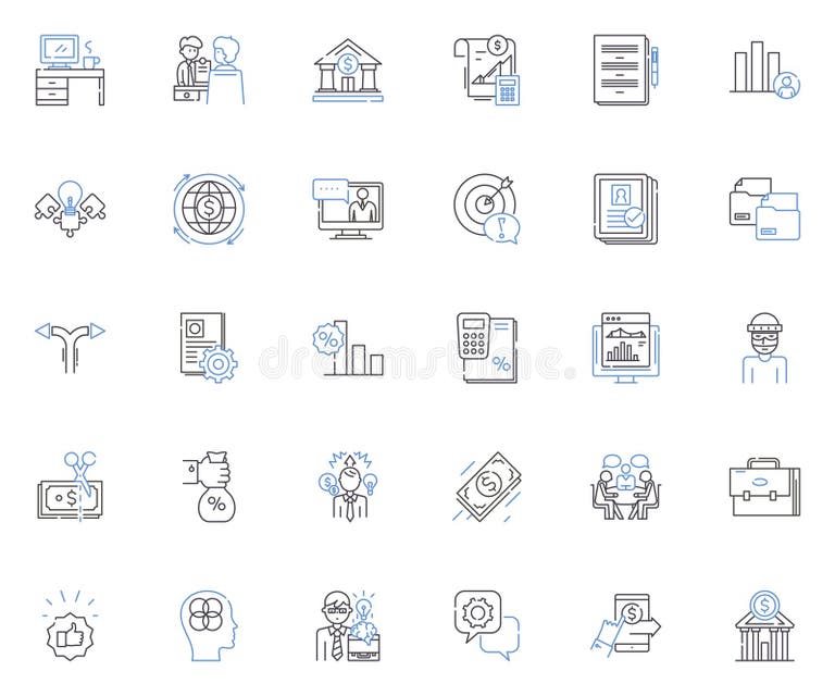 Operations Evaluation Line Icons Collection. Efficiency, Effectiveness ...