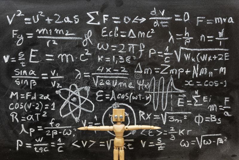 Operations and Formulas of Physics and Mathematics Stock Image - Image ...