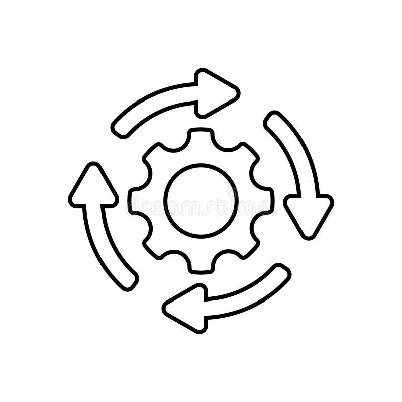 Operations Icon Vector. Workflow Illustration Sign. Work Flow Symbol ... Operations Icon Vector. Workflow Illustration Sign. Work Flow Symbol ...