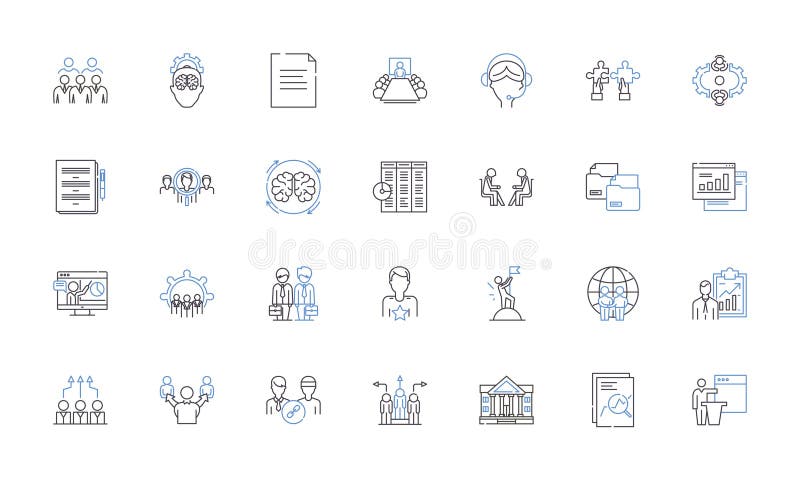 Operations Management Line Icons Collection. Efficiency, Production ... Operations Management Line Icons Collection. Efficiency, Production ...