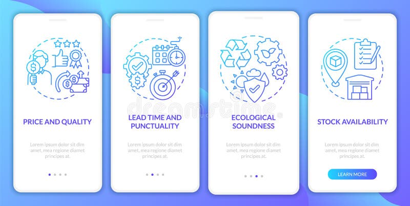 Operations Management Metrics Gradient Onboarding Mobile App Page ...