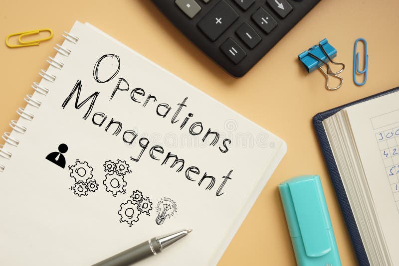 Operations Management is Shown Using the Text Stock Photo - Image of ...