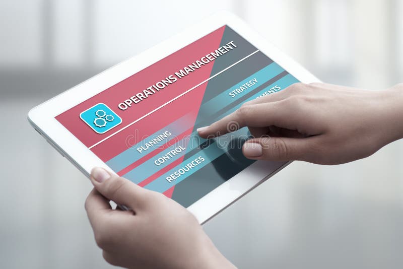 Operations Management Strategy Business Internet Technology Concept ...