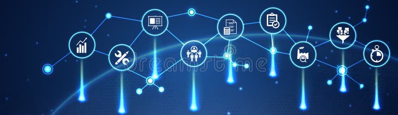 Operations Management Vector Illustration. Material Flow, Input and ... Operations Management Vector Illustration. Material Flow, Input and ...