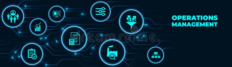 Operations Management Vector Illustration. Input and Output Stock ...