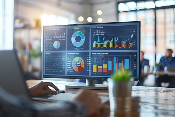 Operations Manager Leading a Data-Driven Meeting Presentation in a ...