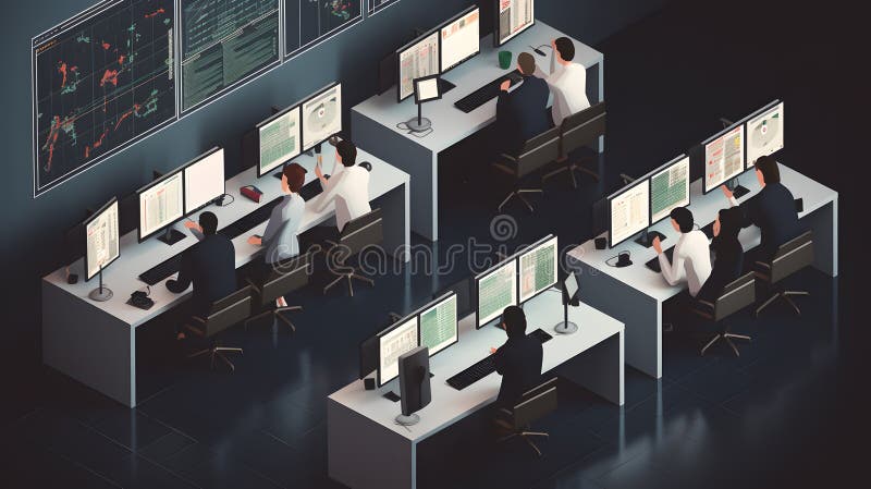 An it Operations Team Performing System Administration an Created with ...