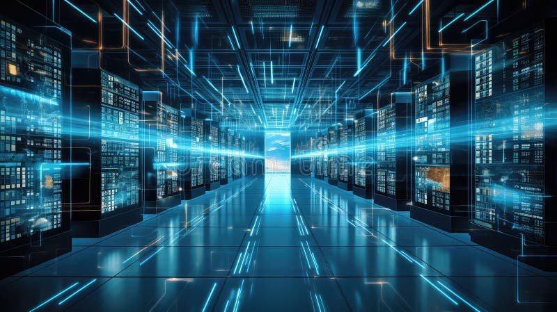 Operations technology grid stock illustration. Illustration of center ...