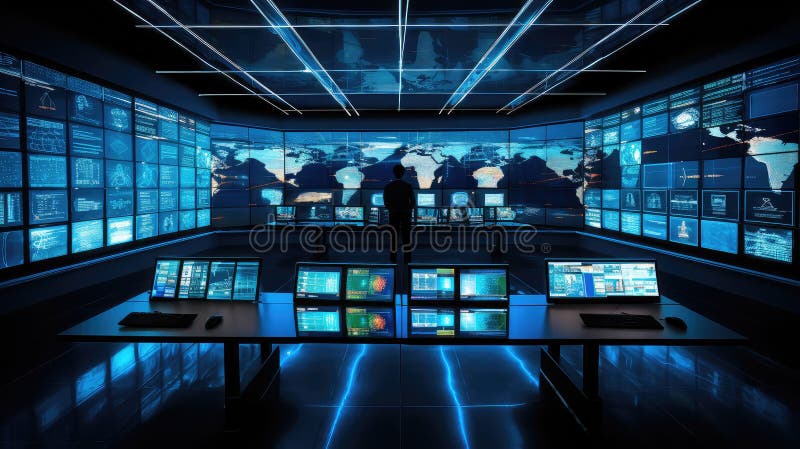 Operations Technology Network Concept Stock Illustration - Illustration ...