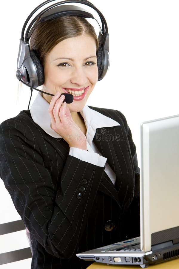 Female Call Center Operator Stock Image - Image of call, caller: 10468809