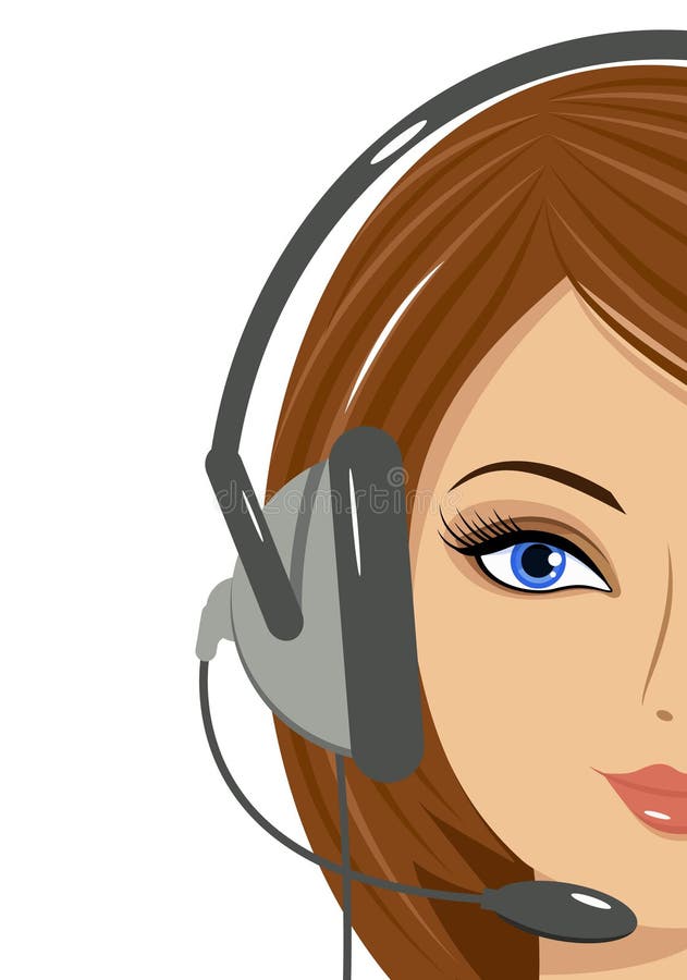 Call operator vector stock vector. Illustration of contact - 18380610